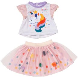 Baby Born Puppenkleidung &raquo;Einhornkleid mit Tutu, 43 cm&laquo; mit Kleiderb&uuml;gel bunt Einheitsgr&ouml;&szlig;e Puppenkleidung