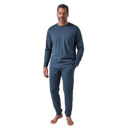 JP1880 Langer Schlafanzug in graublau | Gr.: XL