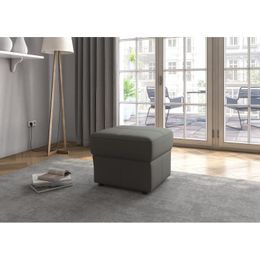 Sit & More sit&more Hocker &raquo;Freetown&laquo; auf Gleitern braun B/H/T: 59cm x 48cm x 59cm, NaturLEDER