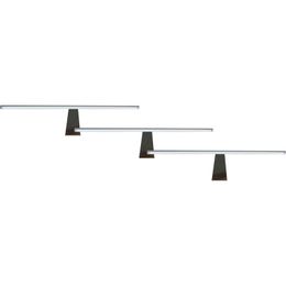 Musterring Aufbauleuchte &raquo;Imola W&laquo; 3 Stk. in drei Set-Varianten silber H: 6cm, 3 Stk.