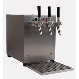 Gl&uuml;hweinzapfanlage, Getr&auml;nke durchlauferhitzer - mit integriertem Luftkompressor, Edelstahl, 3-leitig 6 kW
