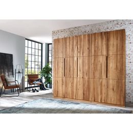 Home Affaire Kleiderschrank &raquo;Azelie, aus Wildeiche&laquo; Massivholz-Kleiderschrank, im 50 cm Raster planbar braun Massivholz Wildeichemassiv natur, ge&ouml;lt, 