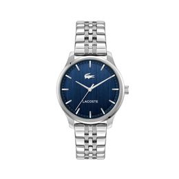 Lacoste Herren Quarzuhr &raquo;Lisbon&laquo; Armbanduhr, Herrenuhr, Edelstahlarmband, analog blau Einheitsgr&ouml;&szlig;e
