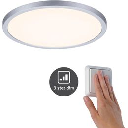 Paulmann LED Einbauleuchte &raquo;Areo&laquo; LED-Modul 1 Stk. Warmwei&szlig; LED-Modul, 3-Stufen-dimmbar grau 1, &Oslash; 23cm H: 2,6cm, 1 Stk.