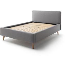 Meise M&ouml;bel meise.m&ouml;bel Polsterbett &raquo;Mattis&laquo; Topseller, wahlweise mit Bettkasten grau Bezug Bett: Strukturstoff (100% Polyester) Liegefl&auml;che L&auml;nge B: 200cm x 