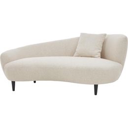 ATLANTIC HOME COLLECTION Chaiselongue &raquo;Olivia&laquo; Nierenform-Sofa mit Zierkissen im Originalbezug beige 100% PP B/H/T: 176cm x 76cm x 97cm, Struktur grob