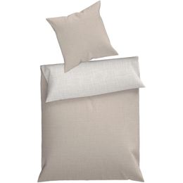 Dyckhoff Wendebettw&auml;sche &raquo;Uni&laquo; 2 Stk. Baumwolle, Renforc&eacute;, 100x135, Baby, Unifarben Meerblau, Rei&szlig;verschluss Renforc&eacute;, Obermaterial: 100% Baumwolle B/L: 135cm 