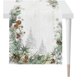Apelt Tischl&auml;ufer &raquo;5823&laquo; grau Baumwolle, Polyester B/L: 48cm x 140cm, 1 Stk.
