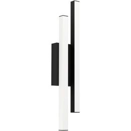 Eglo Wandleuchte &raquo;SERRICELLA Wandlampe, Au&szlig;enlampe, IP44, Stahl und Kunststoff, Lampe&laquo; LED-Modul 1 Stk. Warmwei&szlig; Wand-/Deckenleuchte, L10 x H49,5 x 