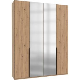 wimex Kleiderschrank &raquo;Mugano,in 5 Breiten,2 H&ouml;hen,2 Tiefen, viele Farben, Made in Germany&laquo; in Basic oder Premium Ausstattung, mit langen Griffen aus Metall,