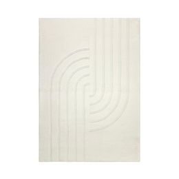 Kayoom Teppich &raquo;Peace 725&laquo; rechteckig 22 mm H&ouml;he Kurzflor, Hochflor, Modernes Muster, Vegan, Fu&szlig;bodenheizungsgeeignet Polyester B : 80cm 1 Stk., 22mm, L: 