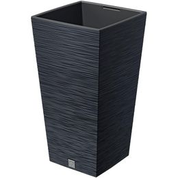 Prosperplast Blumentopf &raquo;FURU SQ&laquo; grau Kunststoff B/H/T: 29,5cm x 55cm x 29,5cm