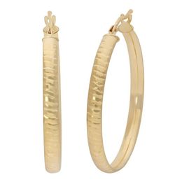 Firetti Damen Paar Creolen &raquo;Schmuck Geschenk Gold 375 Ohrschmuck Ohrringe&laquo; 28mm, Gelbgold 375