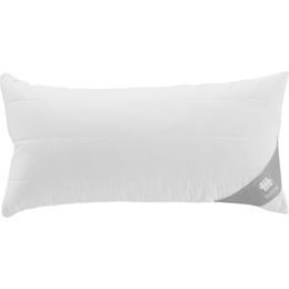 Musterring Kunstfaserkopfkissen &raquo;Moonz&laquo; F&uuml;llung: 3D-Hohlfaser, 100% Polyester (Au&szlig;en) / Faserflaum, 100% Polyester (Innen) 1 Stk. tlg. wei&szlig; Bezug: 100% Baumwolle