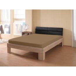Kum Spannbettlaken &raquo;Interlock-Jersey Spannbetttuch&laquo; bis ca. 30 cm Matratzenh&ouml;he braun Interlock-Jersey, Obermaterial: 100% Polyester B/L: 200cm, 1 Stk