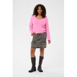 Kaffe Strickpullover KAemelie Loose fit in Pink Power Melange | Gr.: XS