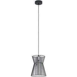 Eglo H&auml;ngeleuchte &raquo;MASETA&laquo; E27 1 Stk. H&auml;ngeleuchte aus Stahl - exkl. E27 - 40W schwarz &Oslash; 22,5cm H: 110cm, 1 Stk.