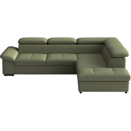 Sit & More sit&more Ecksofa &raquo;Viola, L-Form, B. 249 cm&laquo; optional Schlaffunktion 100% Polyester B/H/T: 249cm x 73cm x 226cm, Cord, Ottomane rechts,mit Bettfunktion