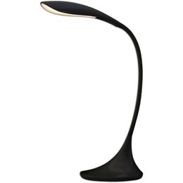 N&auml;ve n&auml;ve LED Tischleuchte &raquo;Alf&laquo; LED-Board 1 Stk. Warmwei&szlig; Dimmbar, incl. Trafo, Toufunktion, schwarz, H&ouml;he flexibel bis 37,5cm schwarz &Oslash; 17cm H: 39,5cm, 1