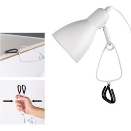 N&auml;ve n&auml;ve Tischleuchte &raquo;"MARA"&laquo; E14 1 Stk. Kann durch Klammer &uuml;berall befestigt werden; Exkl.1xE14 max.18W wei&szlig; 1, &Oslash; 10,5cm H: 28cm, 1 Stk.