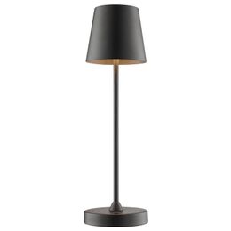 Brilliant LED Tischleuchte &raquo;Elora&laquo; LED-Modul 1 Stk. Warmwei&szlig; LED Akku Leuchte, 220 lm, 2700 K, Wireless Charging, dimmbar schwarz 1, &Oslash; 11cm H: 37cm, 1 Stk.