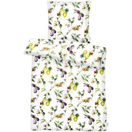 Apelt Bettw&auml;sche &raquo;Limone&laquo; 2 Stk. Bio-Baumwolle, Pflegeleicht bunt Mako-Satin, Obermaterial: 100% Baumwolle B/L: 135cm x 200cm, 1 Stk., 1 Stk., Mako-