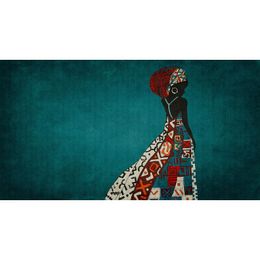 Livingwalls living walls Fototapete &raquo;Walls by Patel Nairobi&laquo; glatt Vlies, Wand blau Vlies B/L: 5m x 2,7m