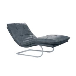 W.Schillig Relaxliege &raquo;daily dreams&laquo; in Waffelkissen-Optik, wahlweise mit Motor, silber matt, in 2 Breiten blau Longlife Xtra-Leder Z69: Das 
