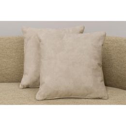 OTTO home Dekokissen &raquo;Sillkeborg&laquo; Dekokissen mit F&uuml;llung, Sofakissen 2er Set 40x40cm Polyester B/L: 40cm, 2 Stk.