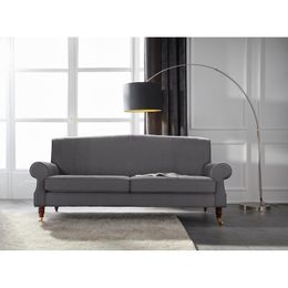 Home Affaire 3-Sitzer &raquo;Rennes&laquo; in Samtoptik oder Baumwoll-Mix grau Samtoptik ( 100% Polyester);Baumwollmix (50% Baumwolle, 50% Polyester) B/H/T: 200cm