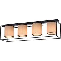 JUST LIGHT Deckenleuchte &raquo;RAVEN&laquo; E27 1 Stk. schwarz 4, 1 Stk.