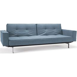 INNOVATION LIVING Schlafsofa &raquo;Splitback, einzeln verstellbare R&uuml;ckenlehnen, bequem mit Federkern&laquo; mit chromgl&auml;nzenden Beinen, in skandinavischen 