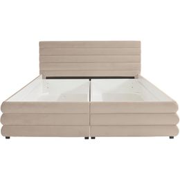 LeGer Home by Lena Gercke Polsterbett &raquo;Maylis&laquo; wahlweise mit und ohne Matratze und Lattenrost, auch in 200cm Breite beige 100% Polyester Liegefl&auml;che 
