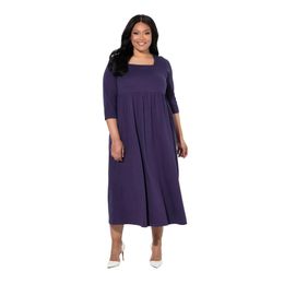 Ulla Popken Kleid in dunkel beere | Gr.: 58-60