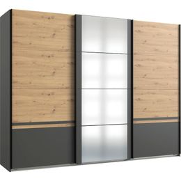 wimex Schwebet&uuml;renschrank &raquo;Gibraltar&laquo; grau Holzwerkstoff B/H/T: 270cm x 210cm x 64cm, T&uuml;ren: 3 Stk.