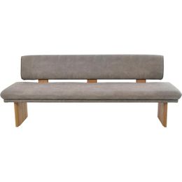 K+w Komfort & Wohnen K+W Komfort & Wohnen Essbank &raquo;Longbeach Polsterbank&laquo; 1 Stk. tlg. Spitzkissenoptik im Sitz, wahlweise in der Breite 204cm oder 224cm grau B/H/T: 224cm 