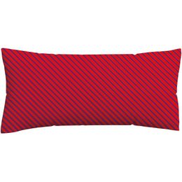 Schlafgut Kissenbezug &raquo;Premium Kissenbezug Woven Fade Satin (1 St)&laquo; Ton-in-Ton Rei&szlig;verschluss, Fadendichte von 300tc, Streifen, OEKO Tex bunt Mako-Satin, 