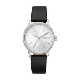DKNY Damen DKNY Quarzuhr &raquo;Urban&laquo; Armbanduhr, Damenuhr, Lederarmband, analog Einheitsgr&ouml;&szlig;e