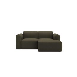Ecksofa &raquo;Rund, kompakte Relax-Ecke, f&uuml;r kleine R&auml;ume, hoher Sitzkomfort&laquo; Bez&uuml;ge wechselbar, Kaltschaum im Sitz, Nordic Swan Ecolabel gr&uuml;n B/H/T: 194cm