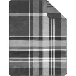 Ibena Wohndecke &raquo;Wohndecke Falkland&laquo; mit zeitlosem Karo-Design Baumwolle, Polyacryl, Polyester B/L: 150cm x 200cm