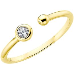 Aniston Jewelry & Watches Damen Aniston JEWELRY & WATCHES Fingerring &raquo;Schmuck Geschenk&laquo; mit Zirkonia (synth.) gold 53, Silber 925 (Sterlingsilber), 