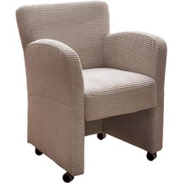 exxpo - sofa fashion Sessel &raquo;Intenso, Loungesessel, modern&laquo; hohe Bodenfreiheit, frei im Raum stellbar, hoher Sitzkomfort beige NaturLeder;