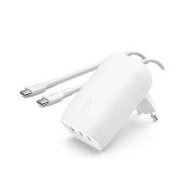 Belkin USB-Ladeger&auml;t &raquo;BOOST CHARGE 67W Ladeger&auml;t mit 3x USB-C, inkl. Kabel&laquo; wei&szlig; Kunststoff Laden Sie ein iPhone 14 Pro in 25 Minuten von 0 auf 50 % und ein 