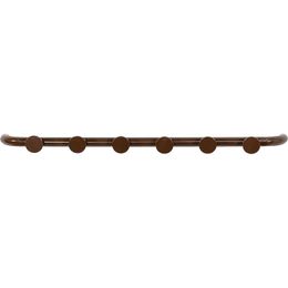 SPINDER DESIGN Garderobenleiste &raquo;RETRO 6 Wandgarderobe&laquo; braun Metall B/H/T: 75cm x 4,5cm x 9,6cm