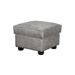 Home Affaire Polsterhocker &raquo;CHARENTE, Chesterfield Hocker, Ma&szlig;e B/T/H: 55/55/73 cm&laquo; passend zur Serie Charente, in hochwertiger Verarbeitung grau 100%