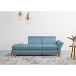 OTTO home Recamiere &raquo;Lindgren&laquo; wahlweise motorische TV-Funktion, Bettkasten und Kopfteilverstellung blau 100% Polyester B/H/T: 206cm x 84cm x 93cm, 