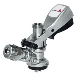 ich-zapfe Zapfkopf, Keg Anschluss - Micro Matic Typ Korb | Kelleranstich mit Edelstahl-St&ouml;&szlig;el & R&uuml;cklaufsicherung