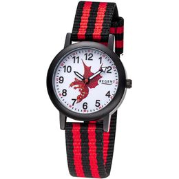 Regent Uhren Regent Jungen Quarzuhr Armbanduhr,Kinderuhr,Lernuhr,M&auml;dchen, Jungen,Schulanfang,Geschenkidee schwarz Einheitsgr&ouml;&szlig;e
