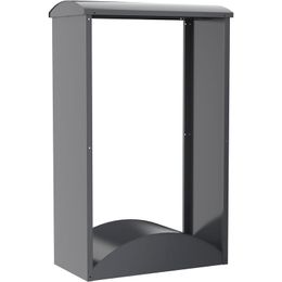WESTMANN Kaminholzregal &raquo;Castra A&laquo; grau Stahl B/H/T: 98cm x 160cm x 52cm