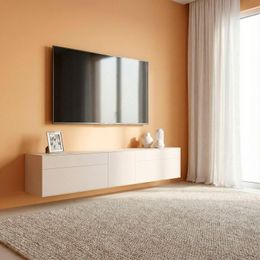 LeGer Home by Lena Gercke Lowboard &raquo;Essentials, TV-Board, TV-Kommode, TV-Schrank, TV-M&ouml;bel&laquo; 2 Stk. tlg. Breite: 277 cm, UV lackiert, Push-to-open-